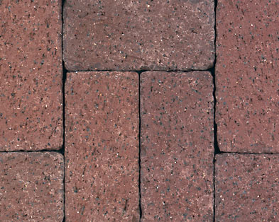Rumbled-Ironspot-Brick-Pavers – Stone Center of Indiana