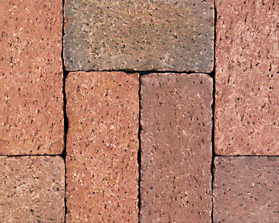 Rumbled-Rose-Brick-Pavers – Stone Center of Indiana